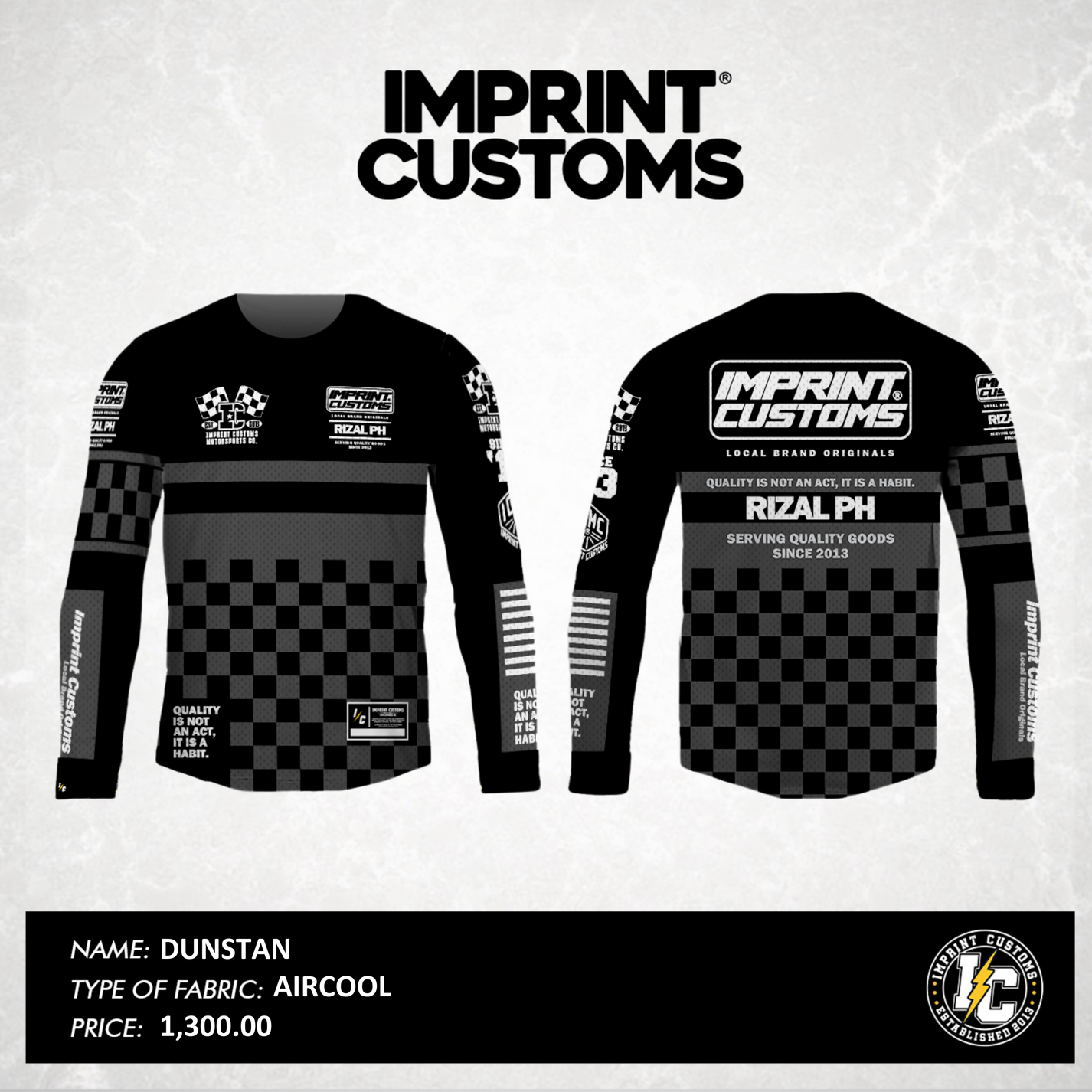 IMPRINT CUSTOMS - DUNSTAN RIDING JERSEY – Imprint Customs